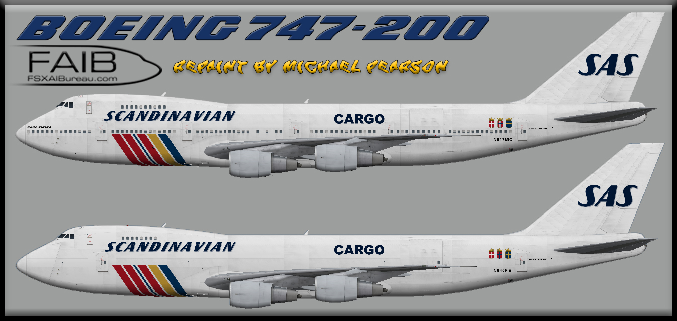 SAS Scandinavian Airlines Cargo 747-200 – Mikey's Retro FS Corner