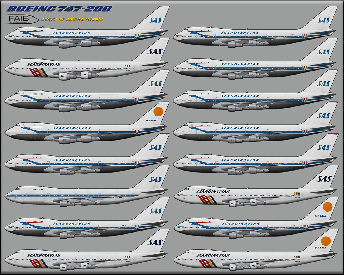 SAS Scandinavian Airlines 747-200 – Mikey's Retro FS Corner