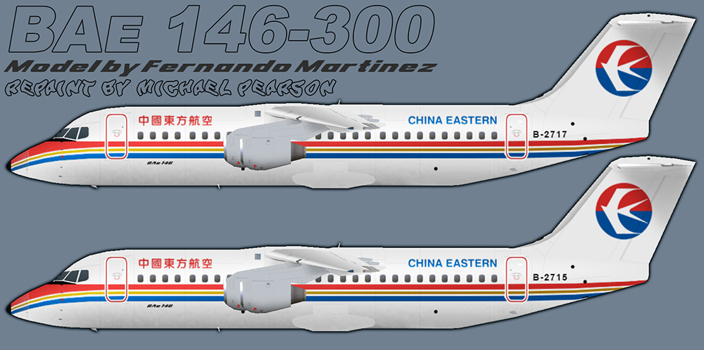 China Eastern BAe 146-300 – Mikey's Retro FS Corner