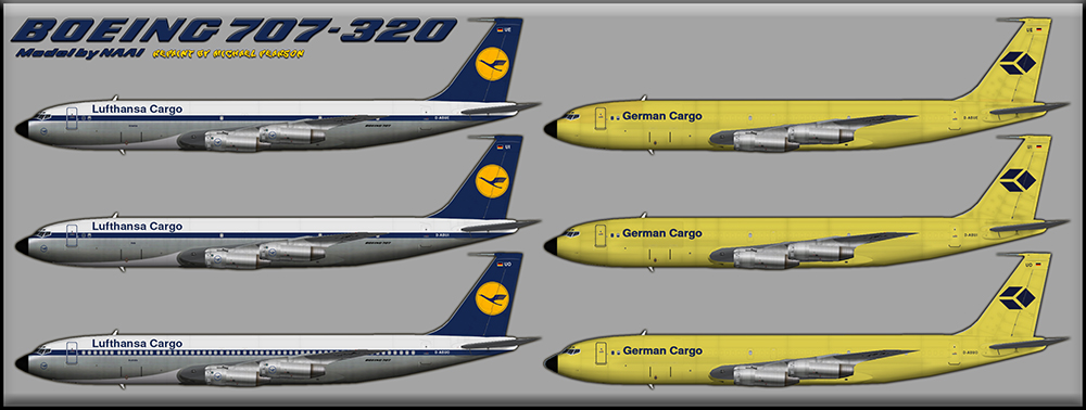 Lufthansa Cargo (incl. German Cargo) 707-320C – Mikey's Retro FS Corner