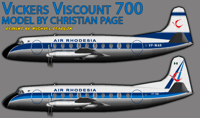 Air Rhodesia Viscount 700 – Mikey's Retro FS Corner