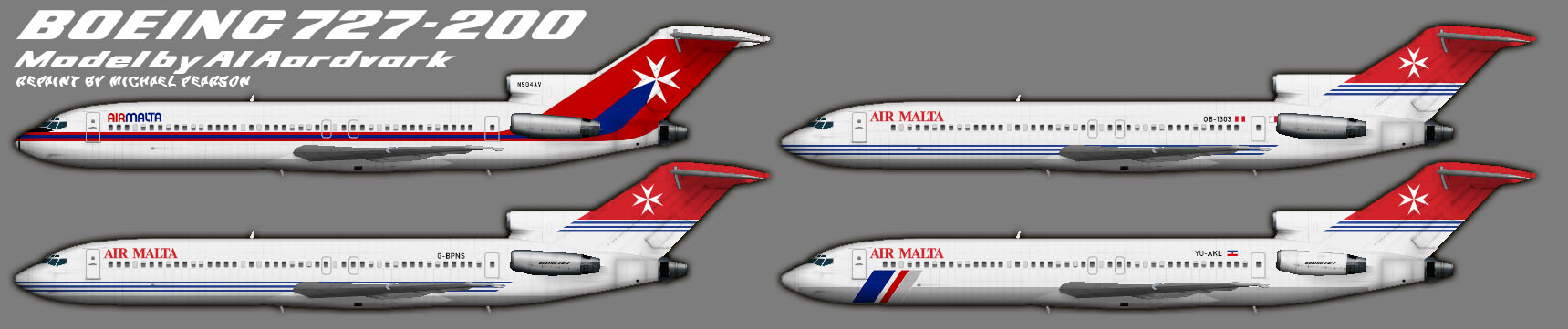 Air Malta 727-200 – Mikey's Retro FS Corner