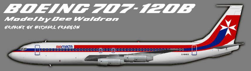 Air Malta 707-120B – Mikey's Retro FS Corner