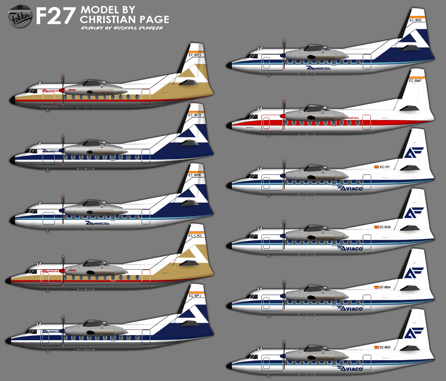 Aviaco Fokker 27 – Mikey's Retro FS Corner