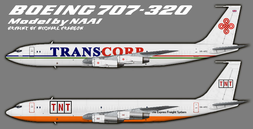 Transcorp/TNT Cargo 707-320C – Mikey's Retro FS Corner