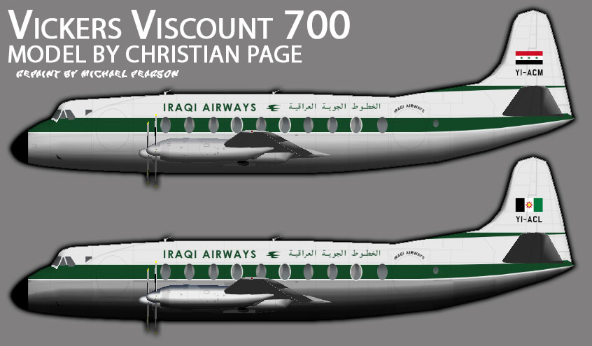 Iraqi Airways Viscount 700 – Mikey's Retro FS Corner