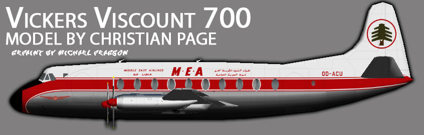 Middle East Airlines Viscount 700 – Mikey's Retro FS Corner