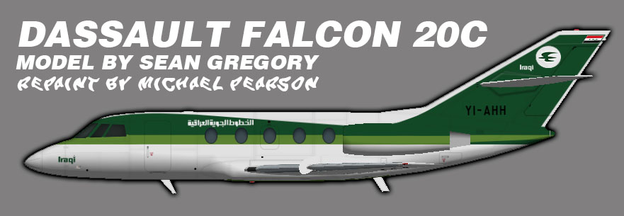 Iraqi Airways Dassault Falcon 20C – Mikey's Retro FS Corner