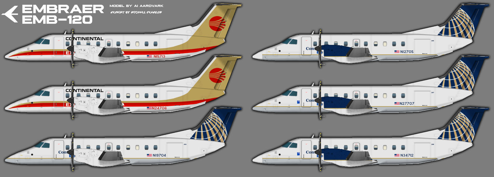 Continental Express EMB-120 – Mikey's Retro FS Corner