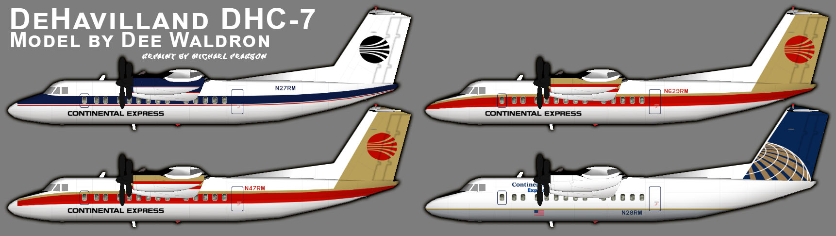 Continental Express DHC-7 – Mikey's Retro FS Corner