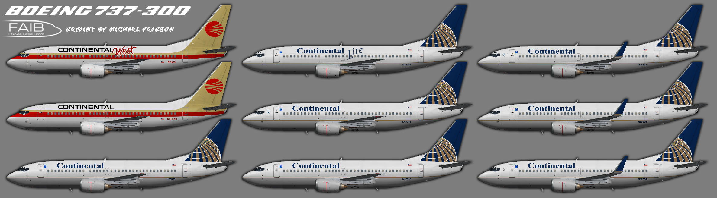 Continental Airlines 737-300 – Mikey's Retro FS Corner