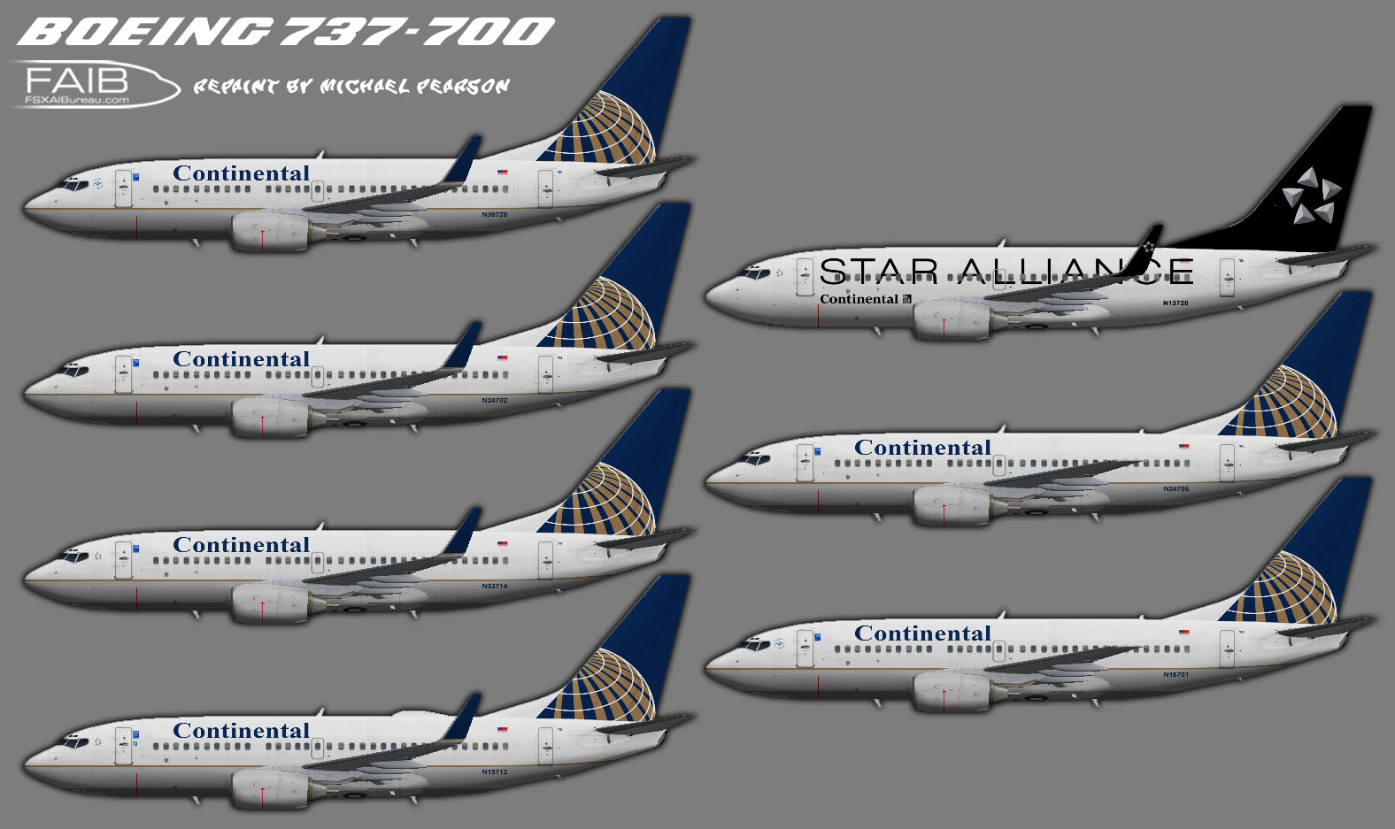 Continental Airlines 737-700 – Mikey's Retro FS Corner