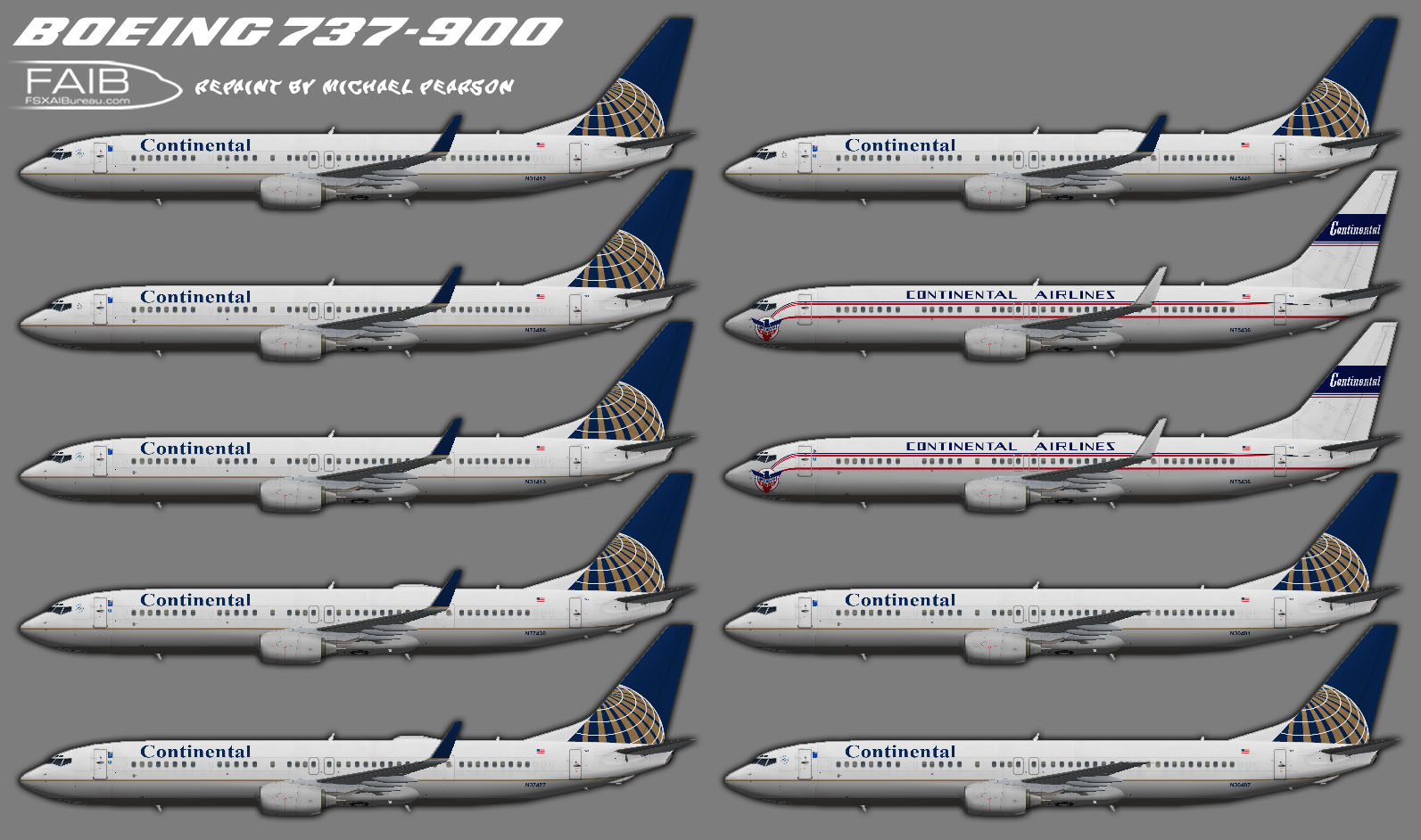 Continental Airlines 737-900 – Mikey's Retro FS Corner