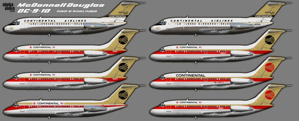 Continental Airlines – Mikey's Retro FS Corner