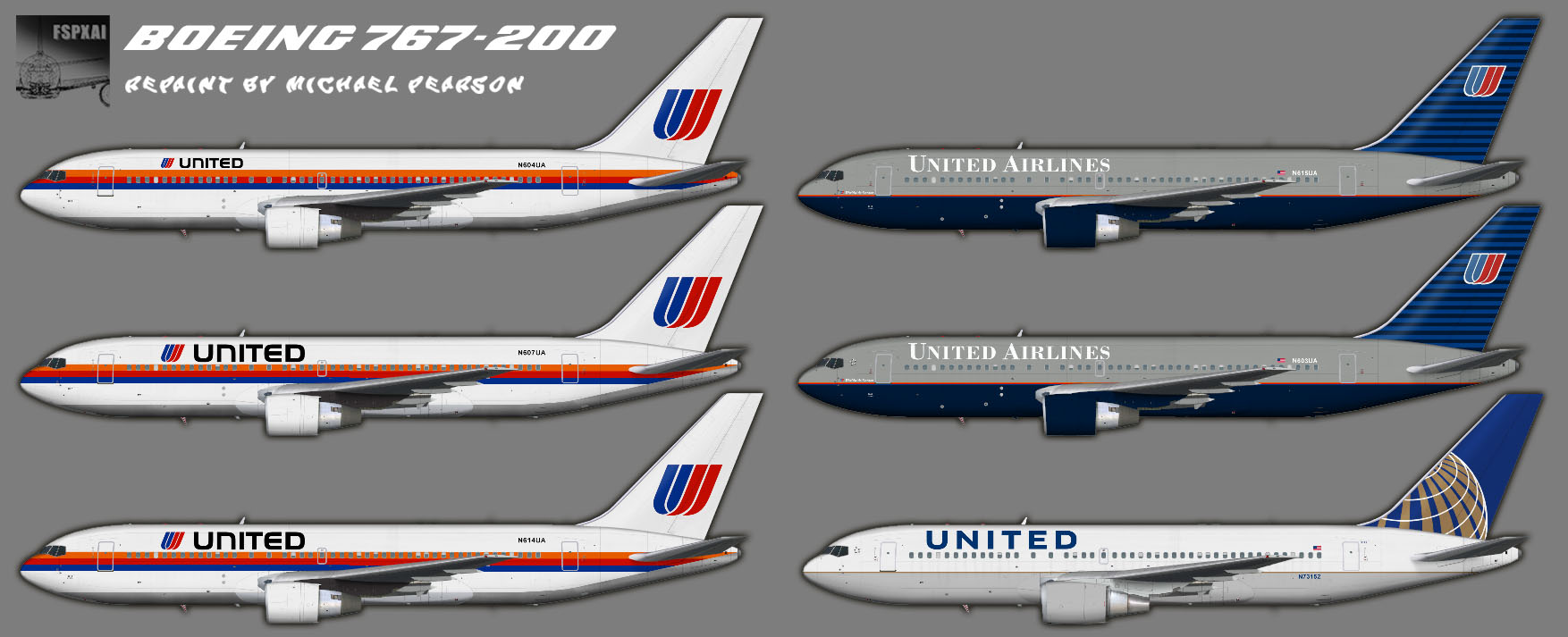 United Airlines 767-200 – Mikey's Retro FS Corner