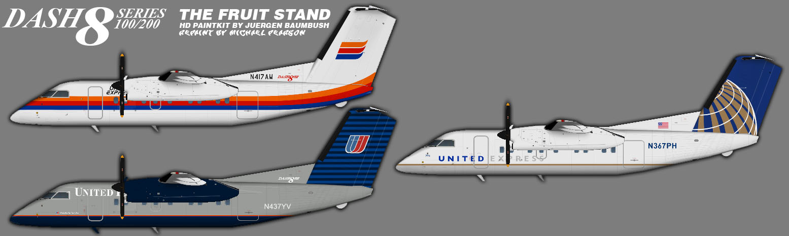 United Express Dash 8-100 – Mikey's Retro FS Corner