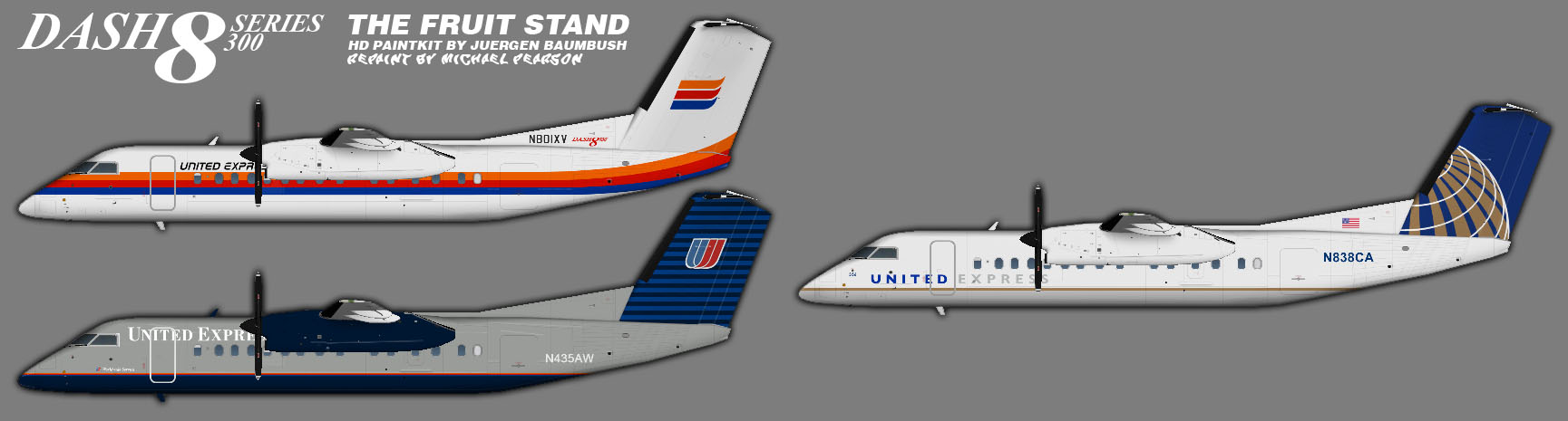 United Express Dash 8-300 – Mikey's Retro FS Corner